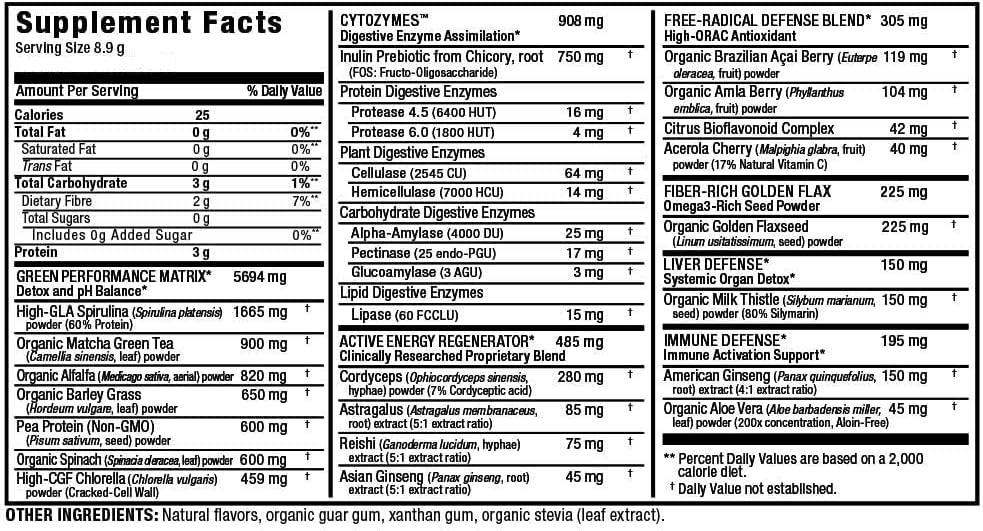 Allmax Nutrition CytoGreens Acai Berry Green Tea 60 Servings