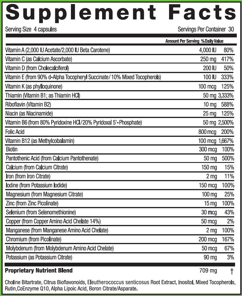 Nutrition53 Lean1 Multi 120 Capsules