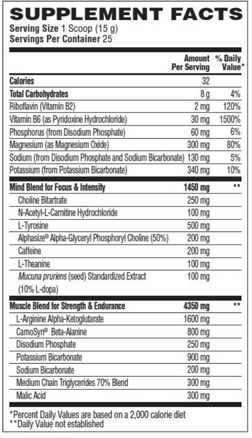 MRI Mind to Muscle Pre-Workout | Nutra Health Supply